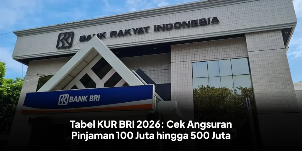 Tabel KUR BRI 2026: Cek Angsuran Pinjaman 100 Juta hingga 500 Juta ...