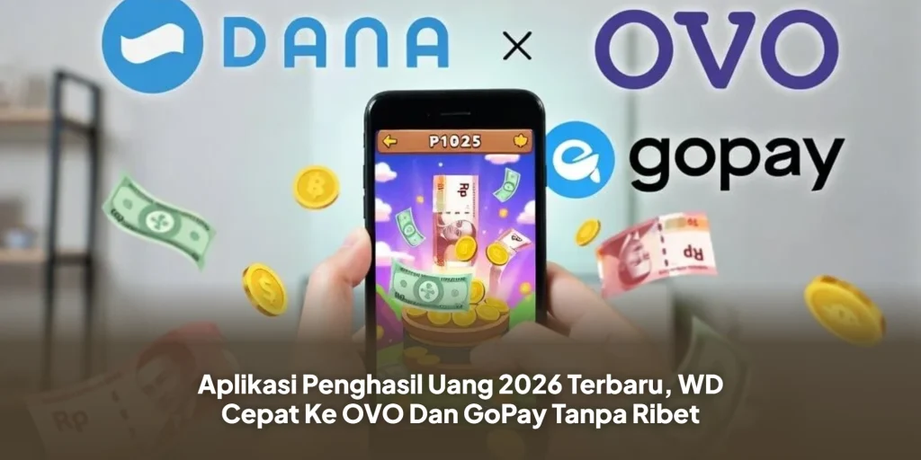 Aplikasi Penghasil Uang 2026 Terbaru, WD Cepat Ke OVO Dan GoPay Tanpa ...